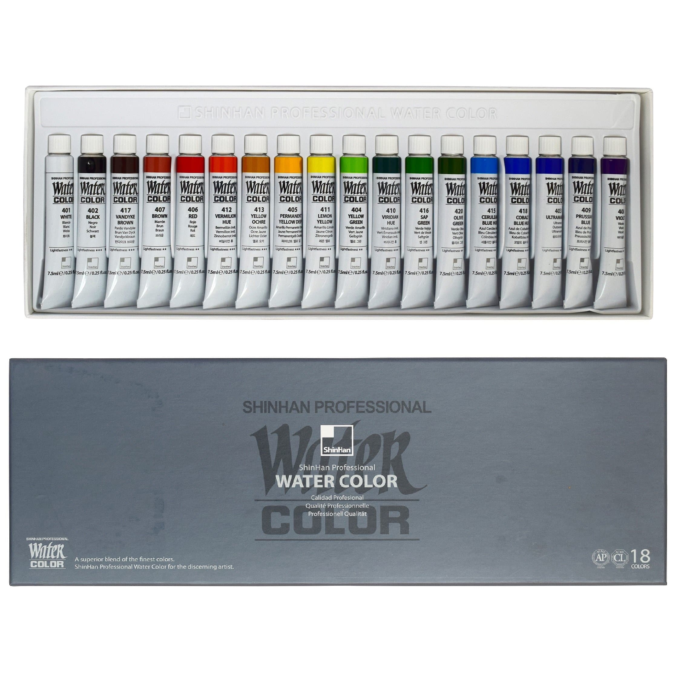 Set profesional acuarela con 18 tubos de 7.5 ml – Arte Ilustración México